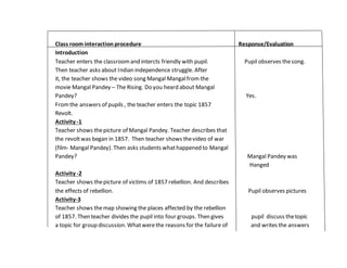 Ict lesson plan 1857 revolt | DOCX