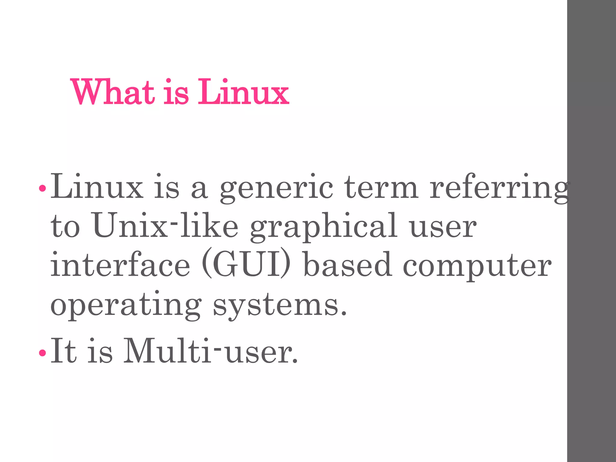Introduction to Linux | PPT