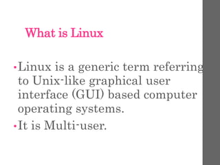 Introduction to Linux | PPT