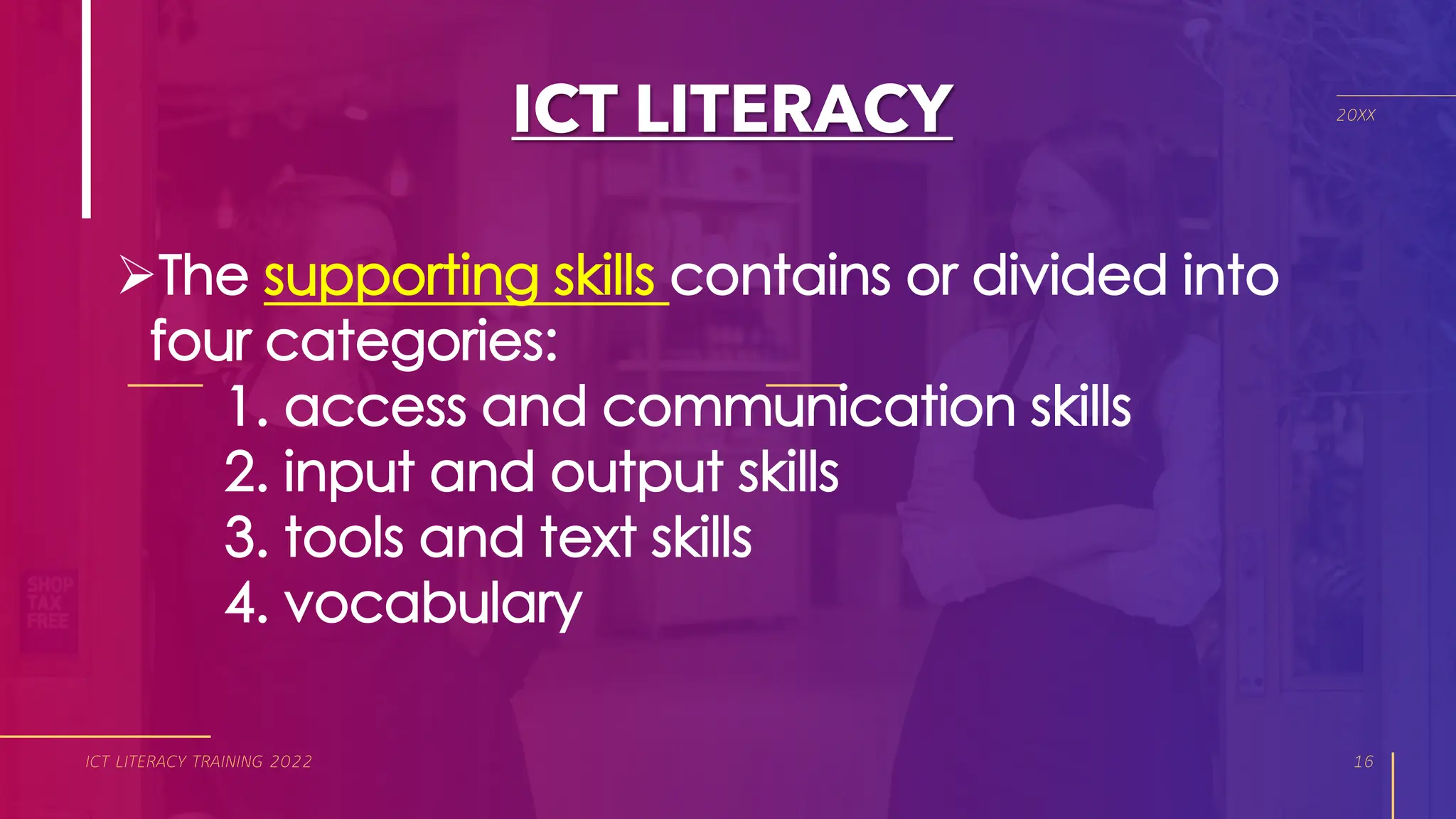 school training on basic ict literacy.pptx | Technology & Computing
