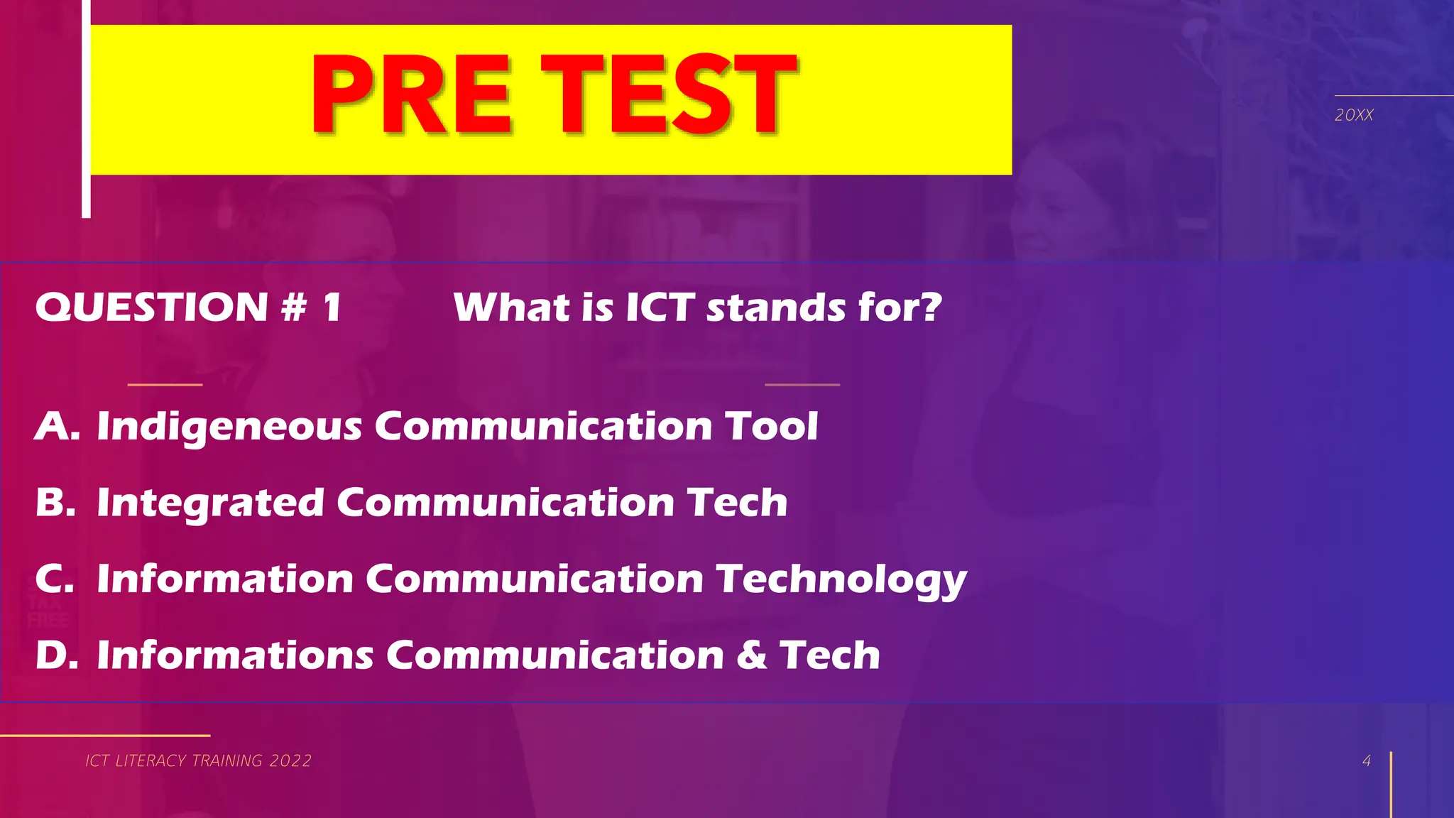 school training on basic ict literacy.pptx | Technology & Computing