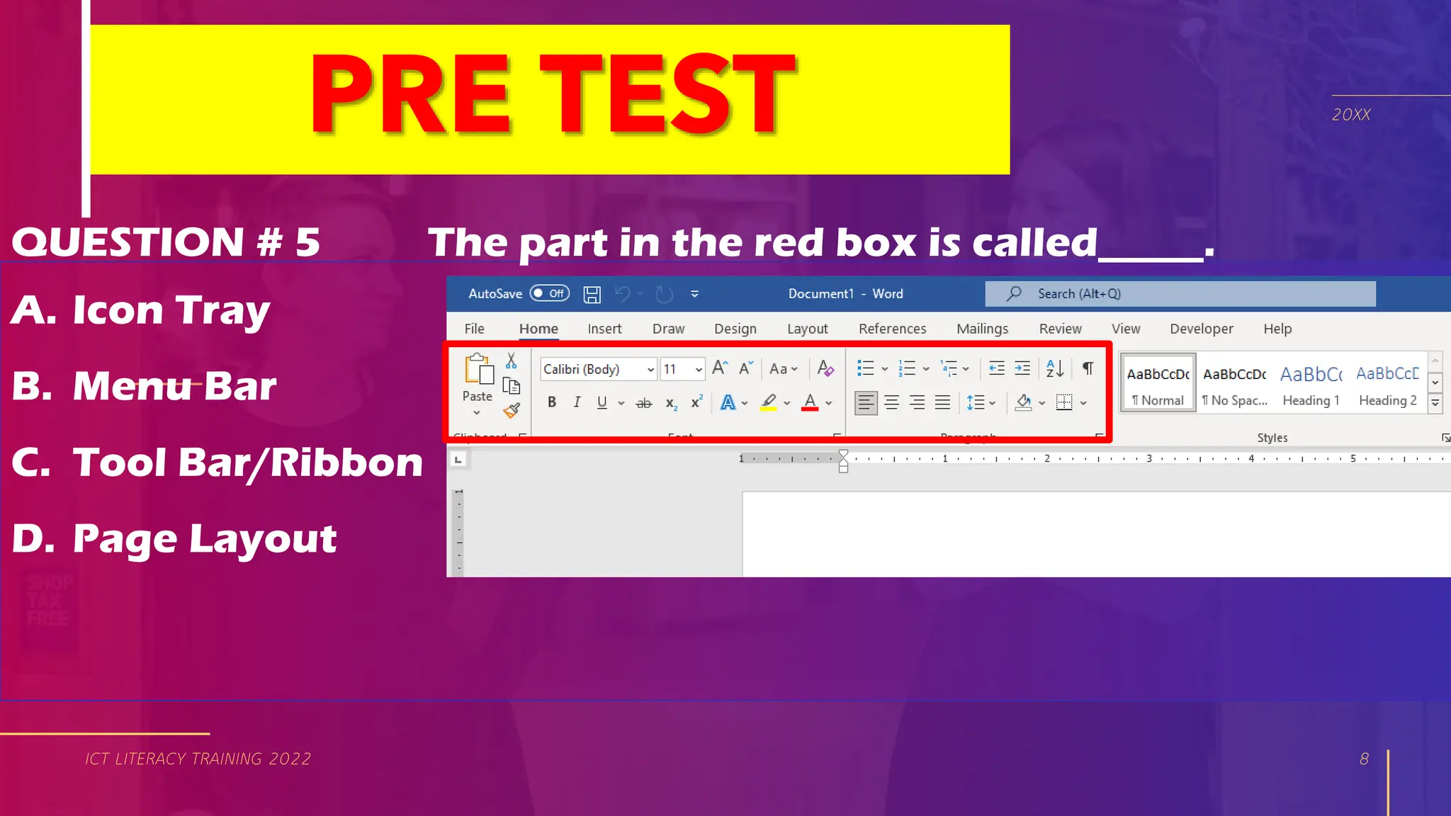 school training on basic ict literacy.pptx | Technology & Computing