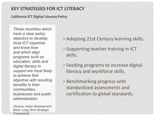 ICT Literacy Report and Plan | PPTX