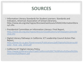 ICT Literacy Report and Plan | PPTX