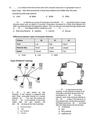 Ictl monthly test | DOCX