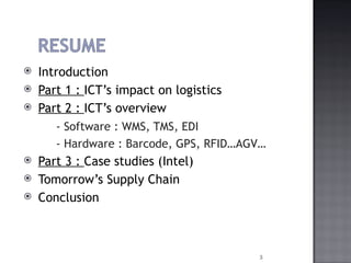 ict & logistics | PPT