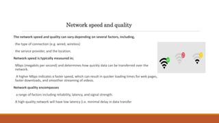 ict madina Qureshi new network speed and quality.pptx | Computer ...