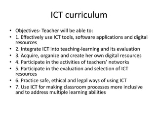 ICT mediated professional development | PPTX | Education