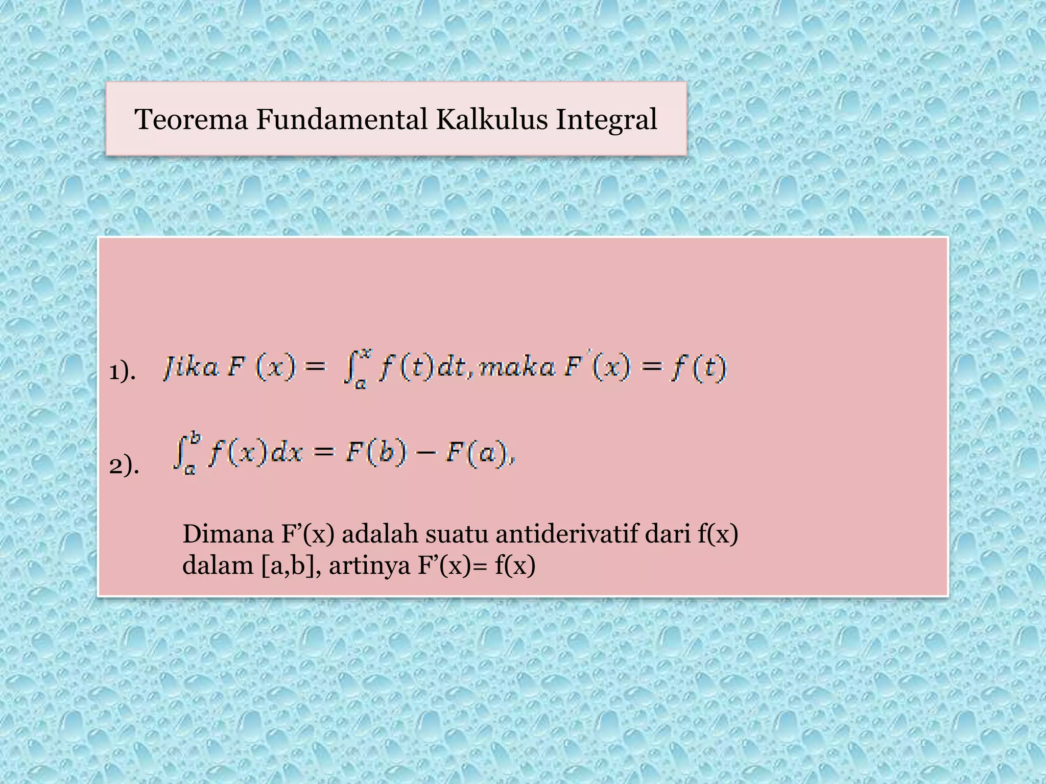 KALKULUS INTEGRAL (miftahul jannah) | PPT