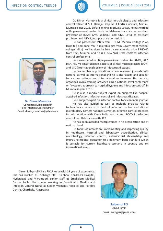 News letter Infection Control Trends
