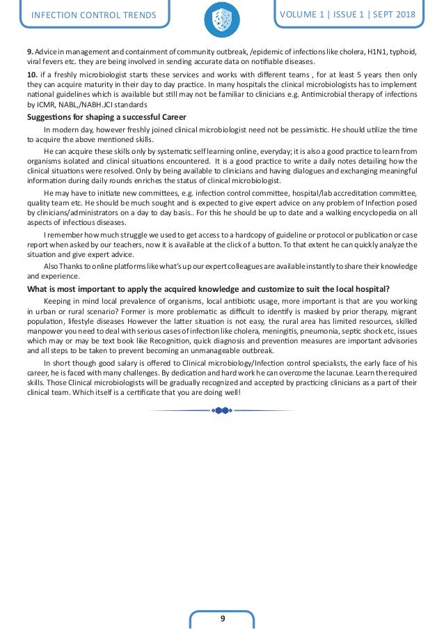 News letter Infection Control Trends