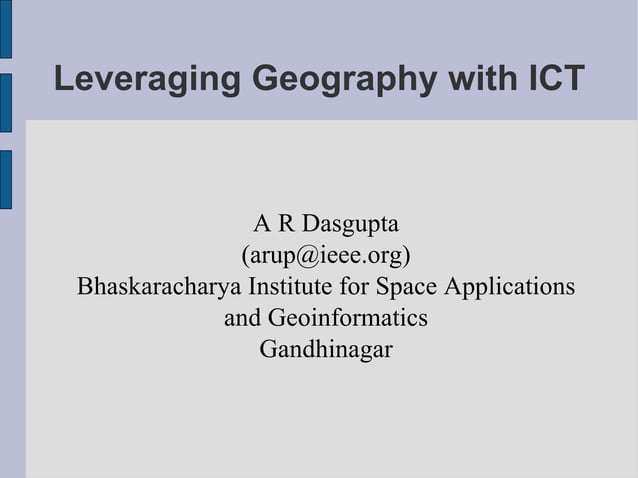 ICT in Geography | PPT