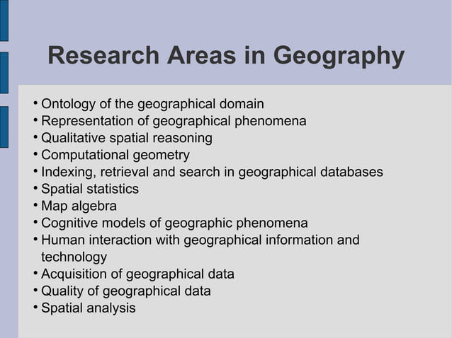 ICT in Geography | PPT