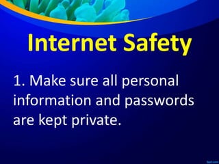 ICT online tools & Internet Safety | PPTX