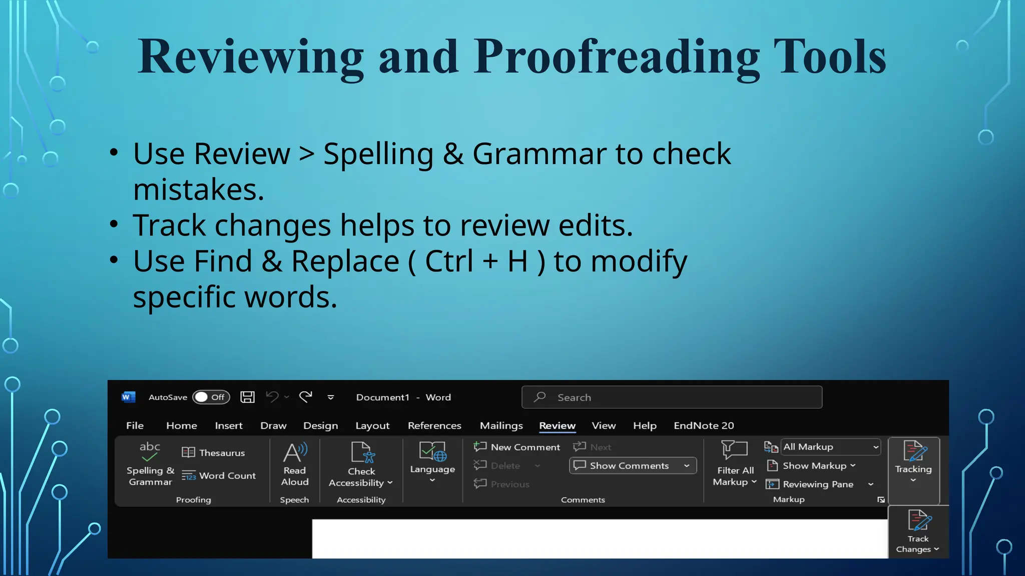 thesis writing using Microsoft word presentation | PPTX
