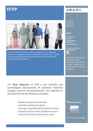 ICTP Summary | PDF | Chemistry | Science