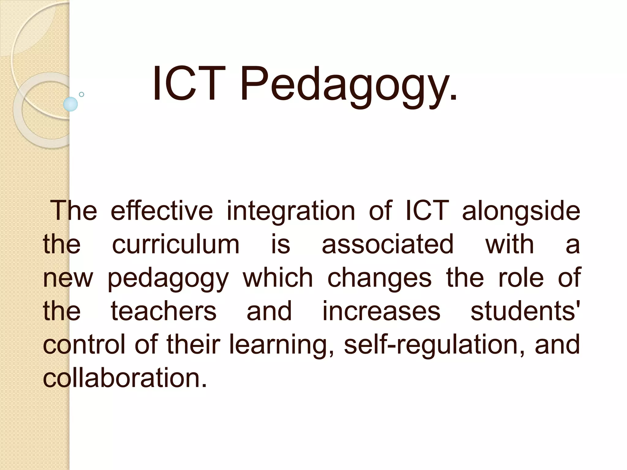 ICT PEDAGOGY | PPTX