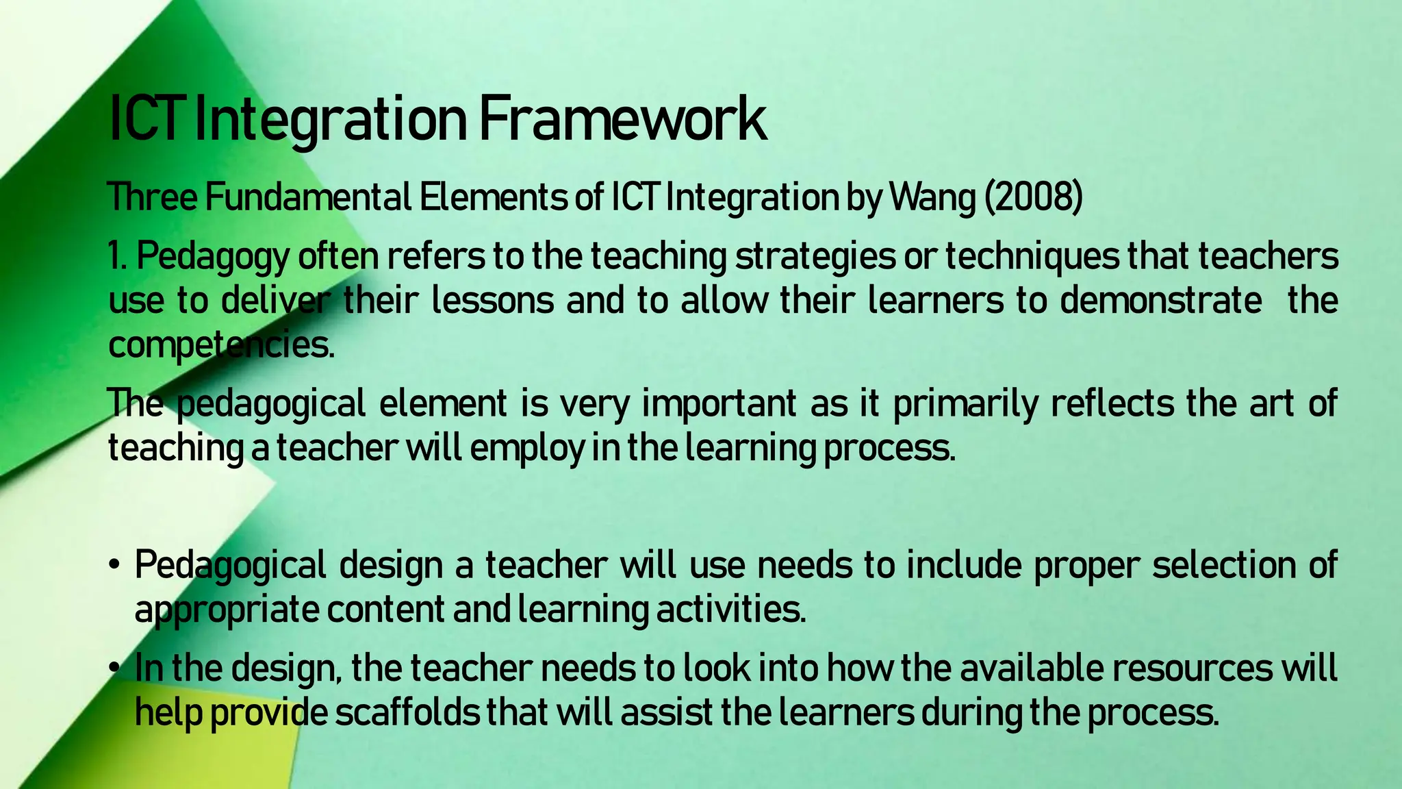 ICT PEDAGOGY INTEGRATION IN LEARNING PLANS.pptx