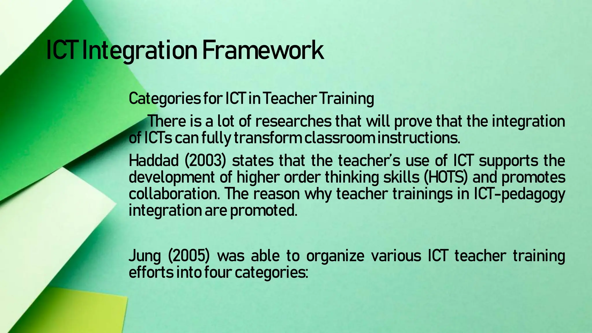 ICT PEDAGOGY INTEGRATION IN LEARNING PLANS.pptx