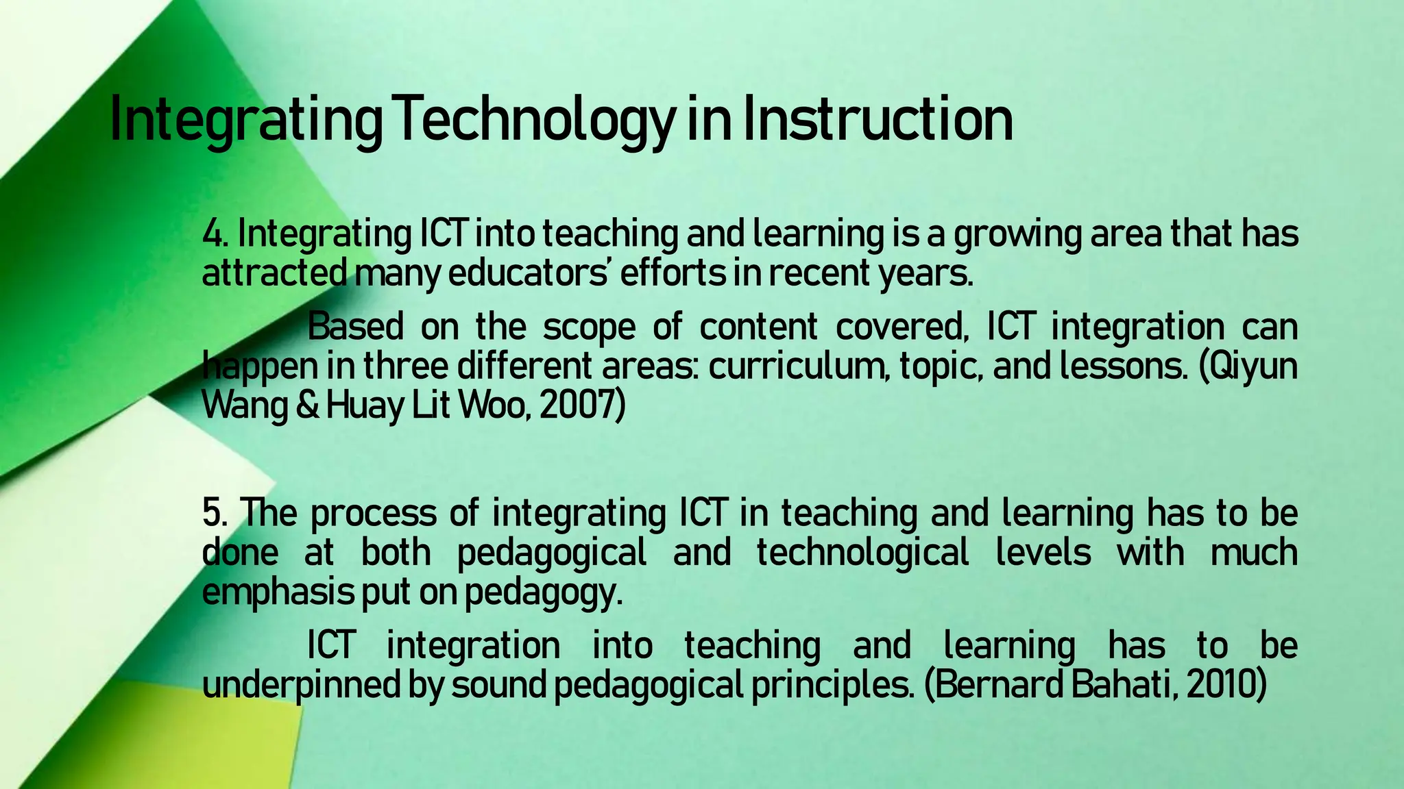 ICT PEDAGOGY INTEGRATION IN LEARNING PLANS.pptx