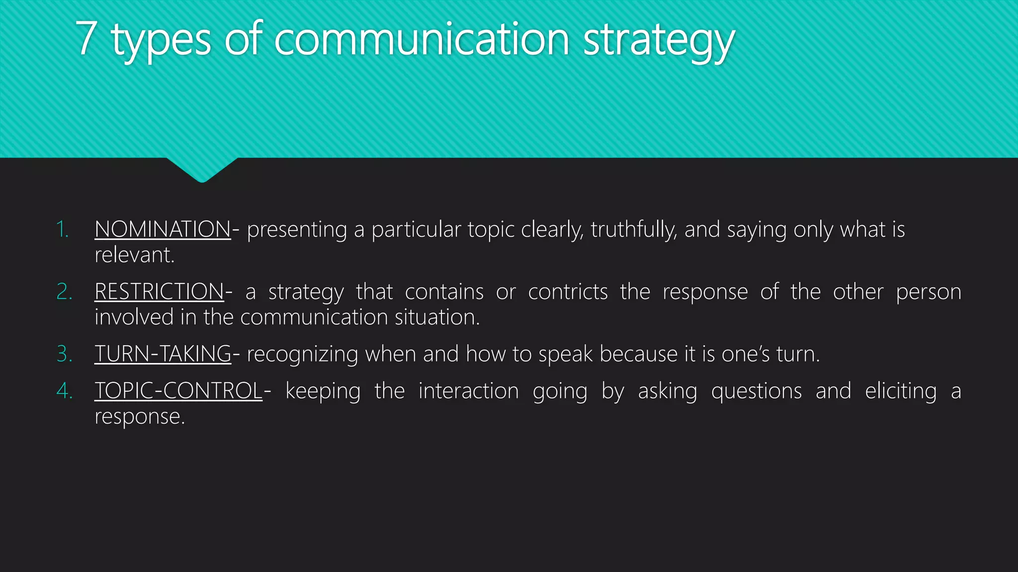 Types of communication Strategy (ICT) | PPTX