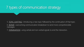 Types of communication Strategy (ICT) | PPTX