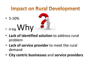 ICT perspectives for rural development | PPTX | Internet | Computing