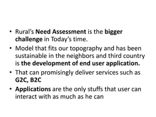 ICT perspectives for rural development | PPTX | Internet | Computing