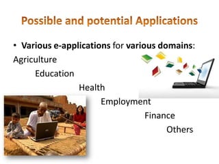 ICT perspectives for rural development | PPTX | Internet | Computing