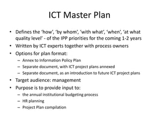 Ict plan types and their development | PPTX | Civil Engineering ...