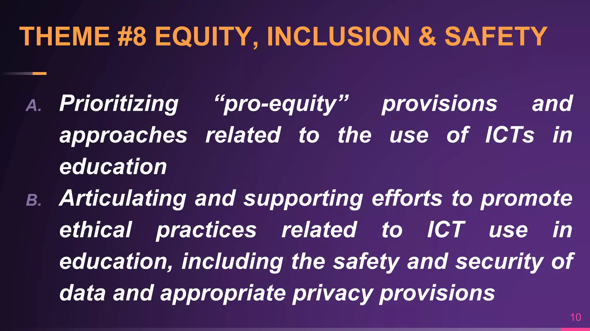 ICT POLICIES, ICT SAFETY ISSUES AND USES OF ICT IN TEACHING AND ...