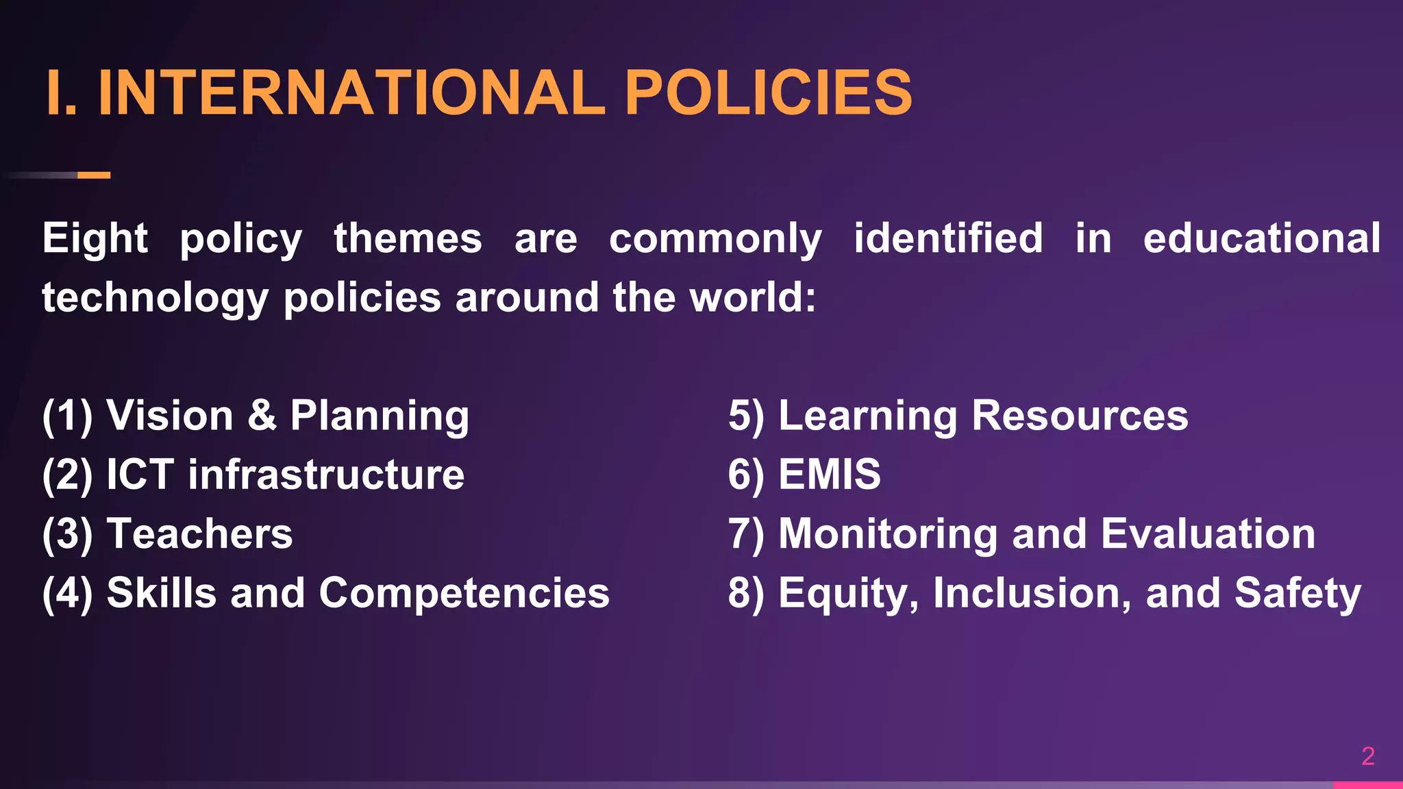 ICT POLICIES, ICT SAFETY ISSUES AND USES OF ICT IN TEACHING AND LEARNING | PPTX