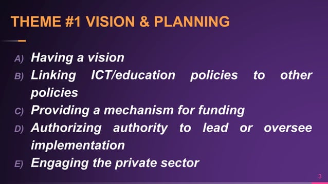 Ict Policies Ict Safety Issues And Uses Of Ict In Teaching And
