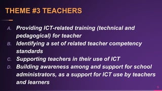 ICT POLICIES, ICT SAFETY ISSUES AND USES OF ICT IN TEACHING AND ...