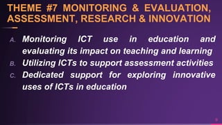 ICT POLICIES, ICT SAFETY ISSUES AND USES OF ICT IN TEACHING AND ...