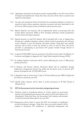 ICT Policy in Nepal | PDF