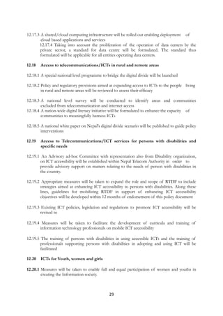 ICT Policy in Nepal | PDF