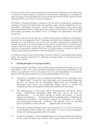 ICT Policy in Nepal | PDF
