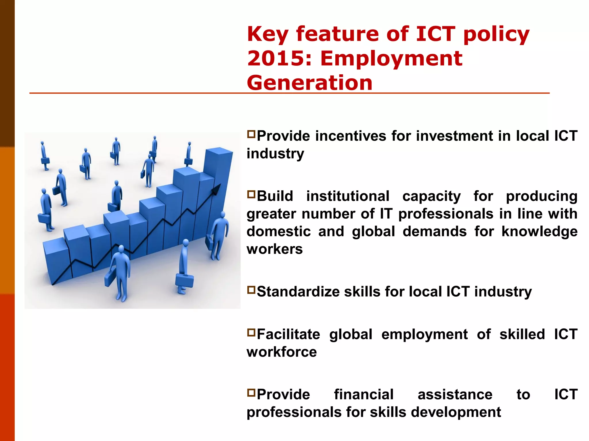 National ICT Policy of Bangladesh 20015 | PPT | Internet | Computing