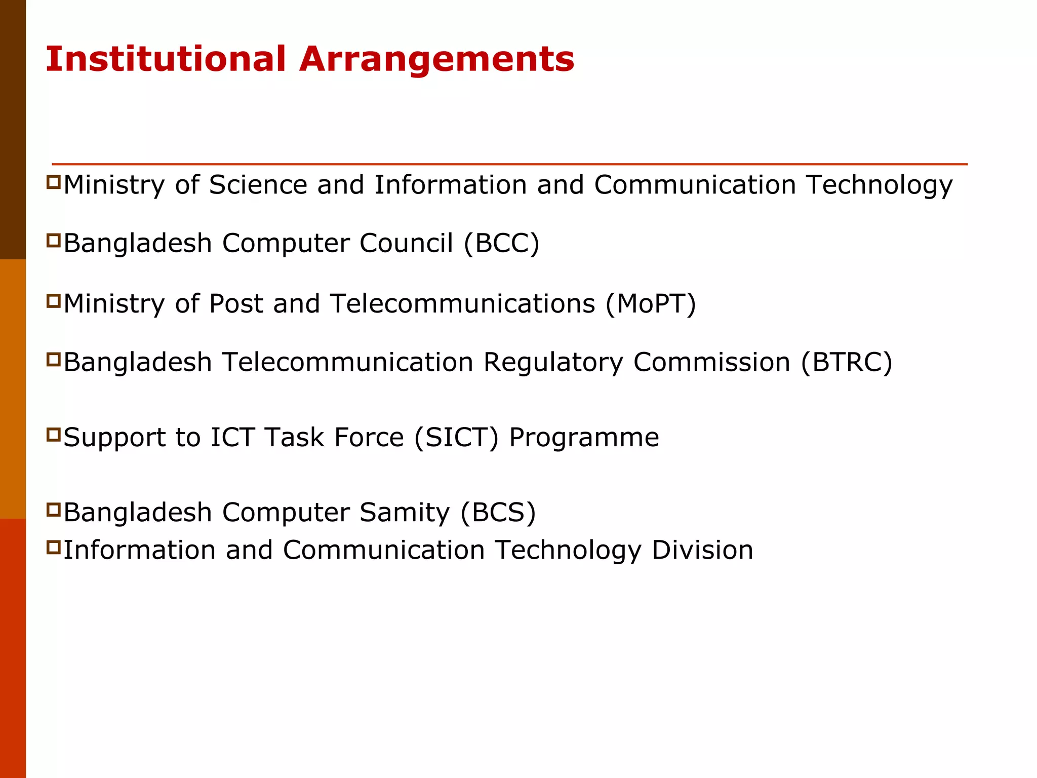 National ICT Policy of Bangladesh 20015 | PPT