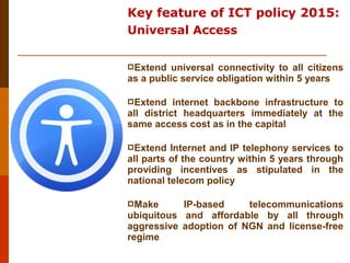 National ICT Policy of Bangladesh 20015 | PPT | Internet | Computing
