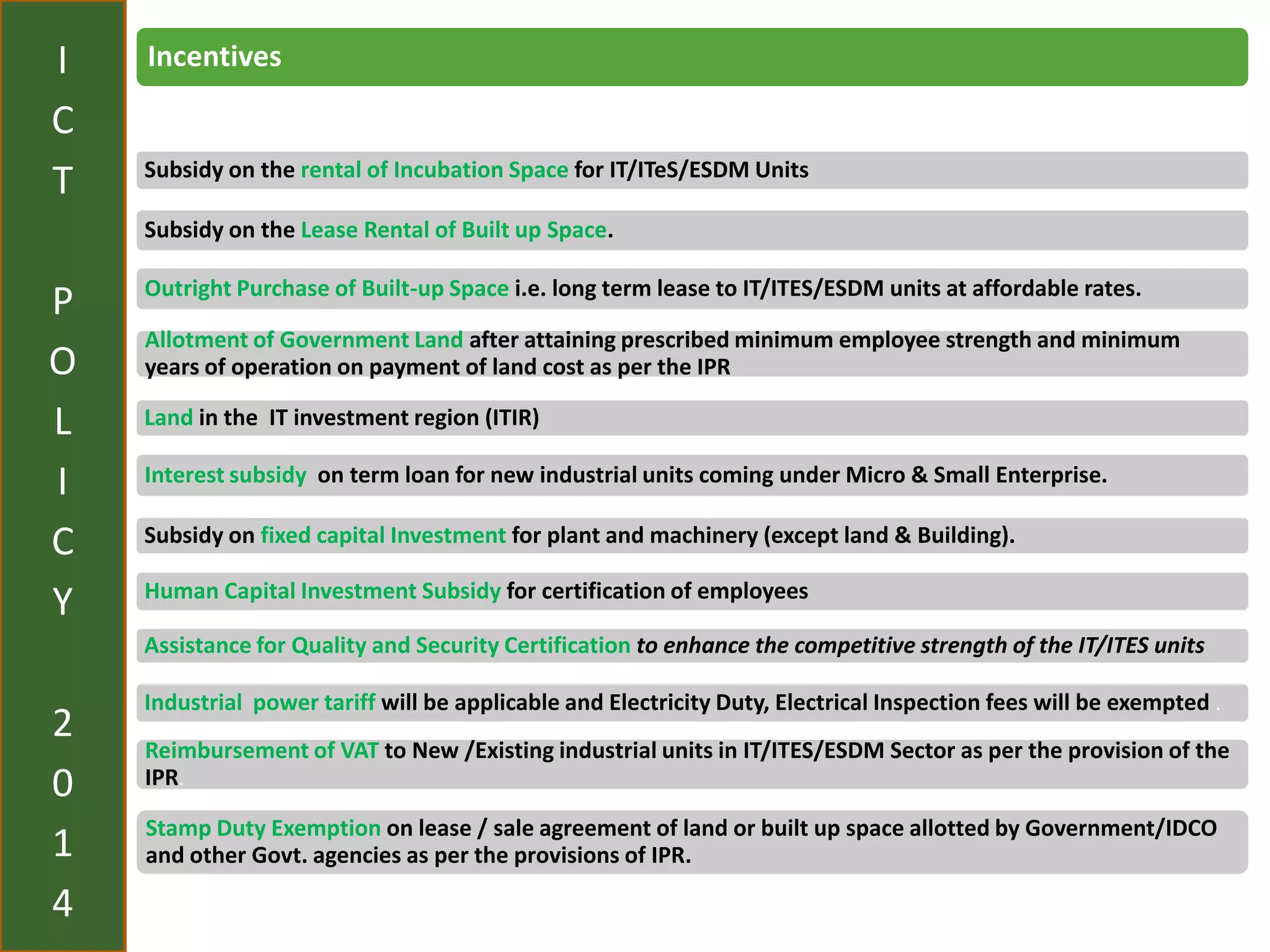 Ict policy 2014_240114 | PPTX