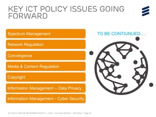 Ict policy for networked society | PDF | Internet | Computing