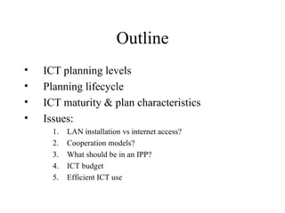 Ict policy planning and implementation issues | PPT