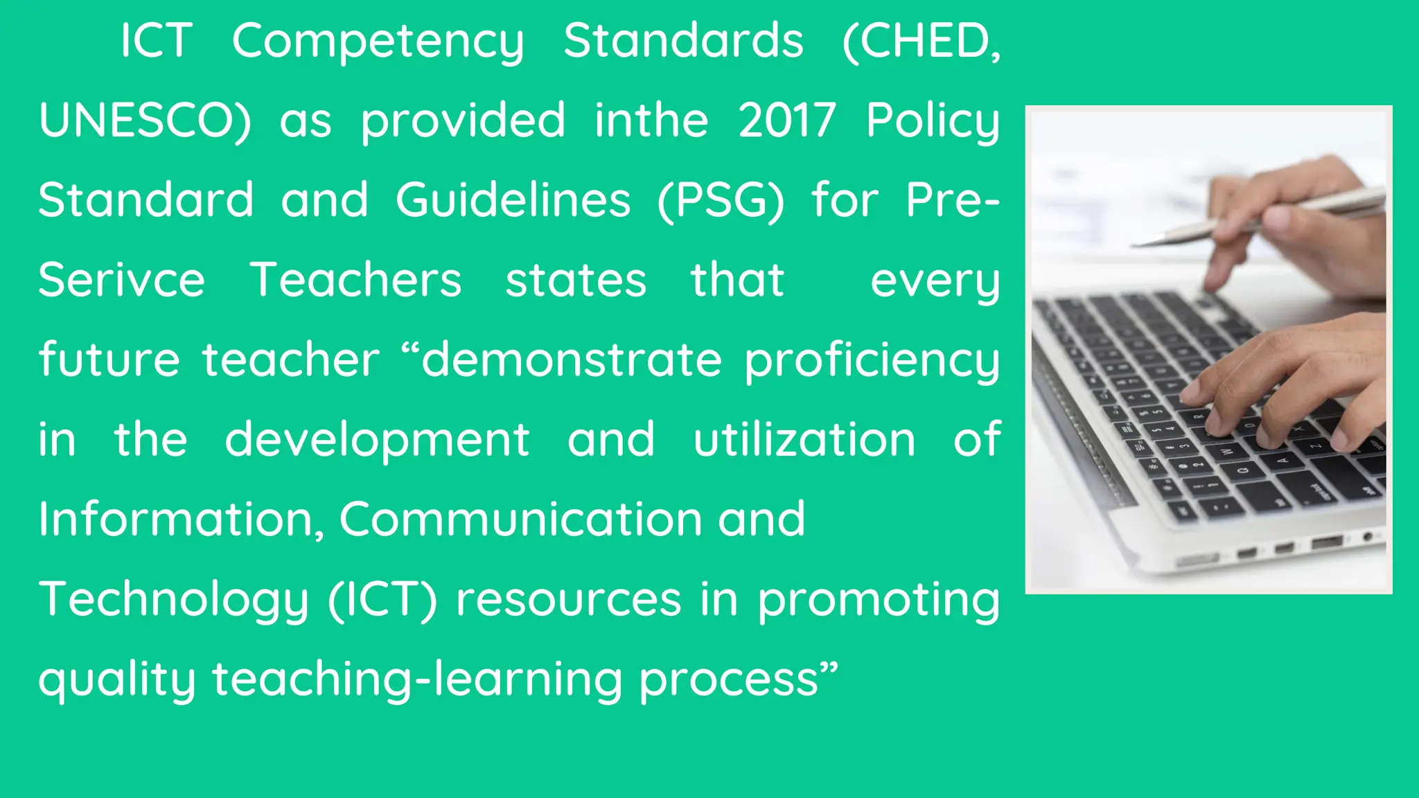 ICT policy standards for the technology of education subject.pptx