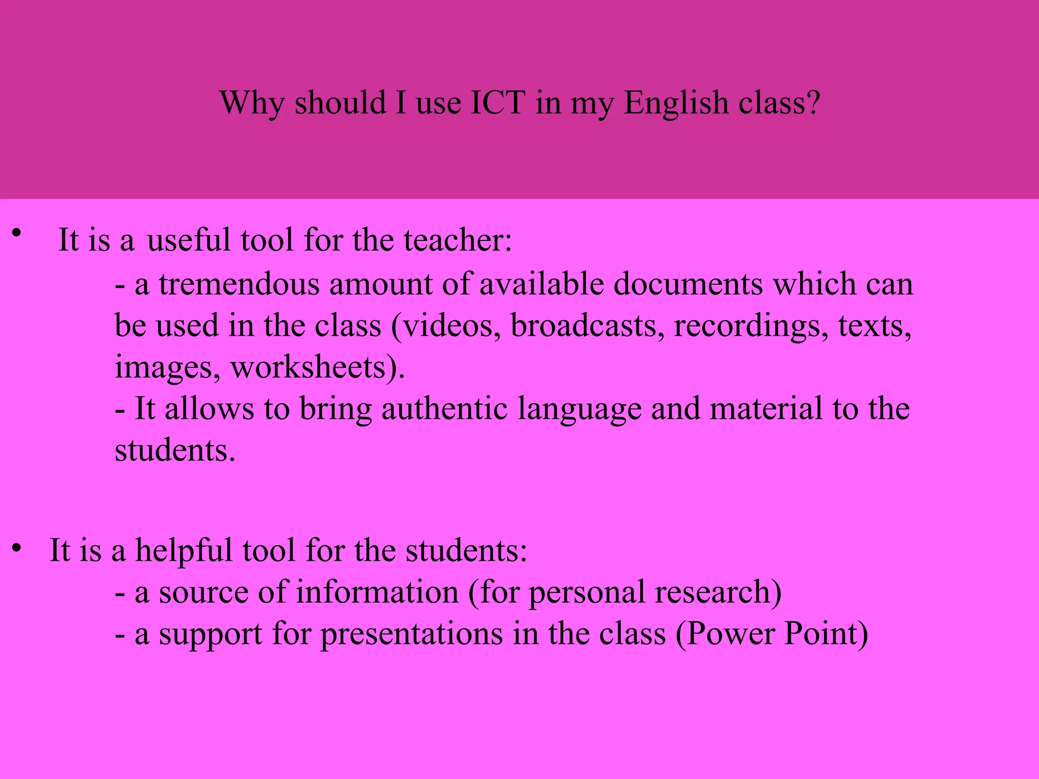 Ict power point | PPT