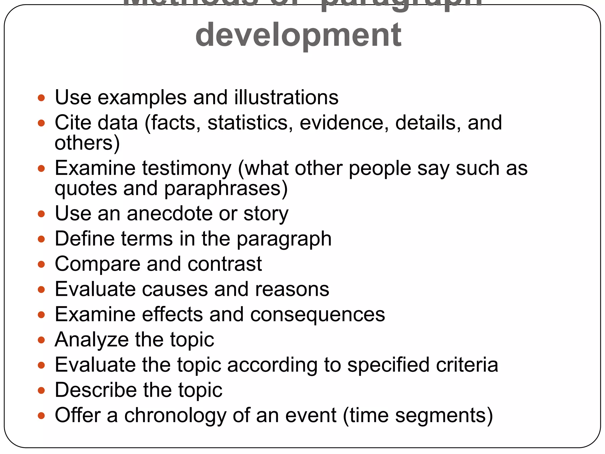 Ict power point paragraph | PPTX