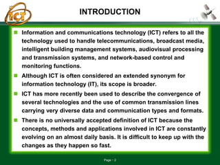 information and communication technology | PPTX