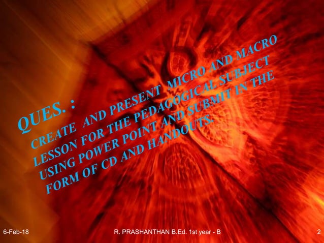 micro teaching lesson plan | PPT