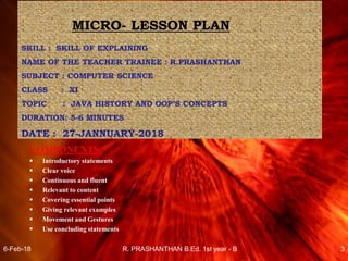 micro teaching lesson plan | PPT